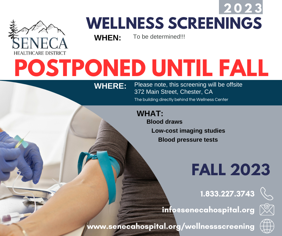 Community Wellness Screenings Postponed